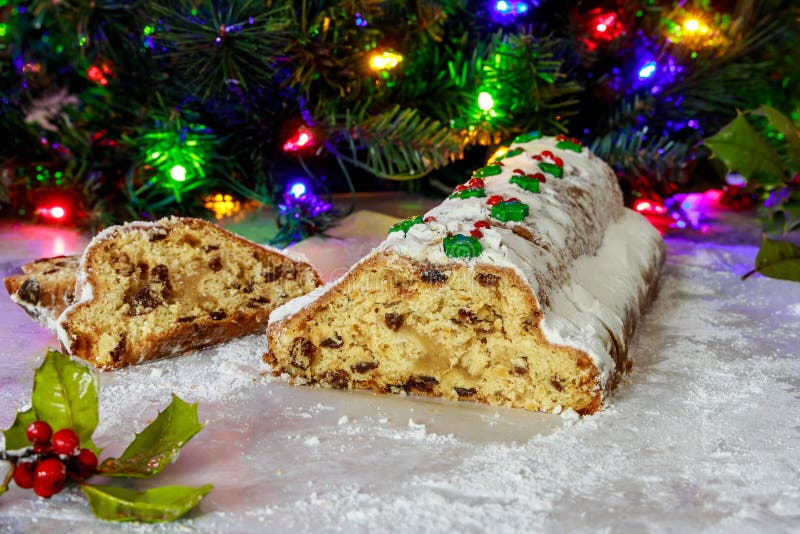 Christmas Stollen Made from Marzipan in Germany is Traditional ...
