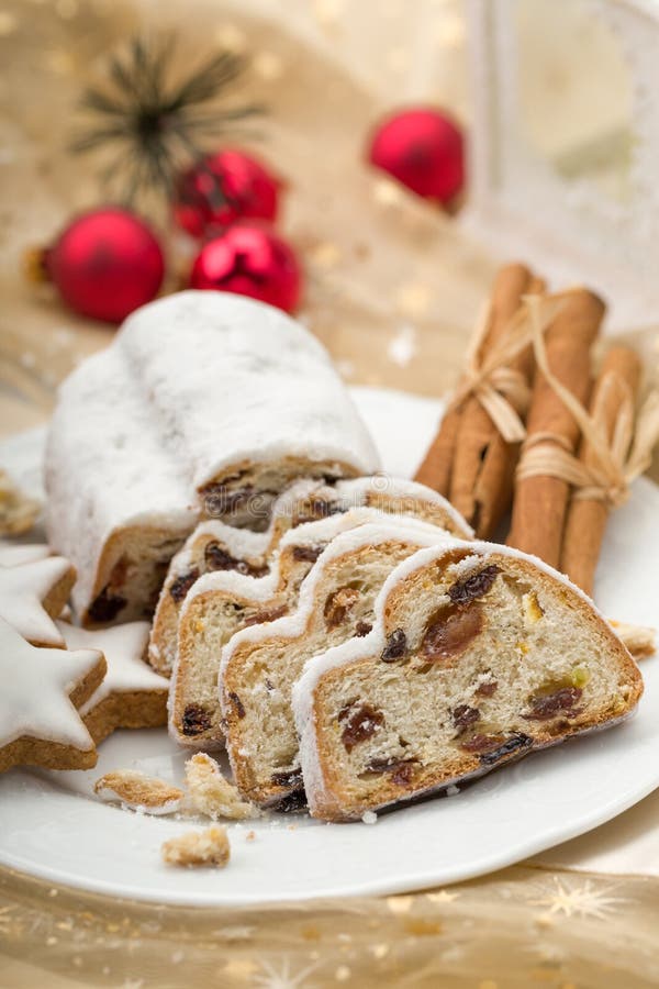 Christmas Stollen stock photo. Image of recipe, marzipan - 63066962