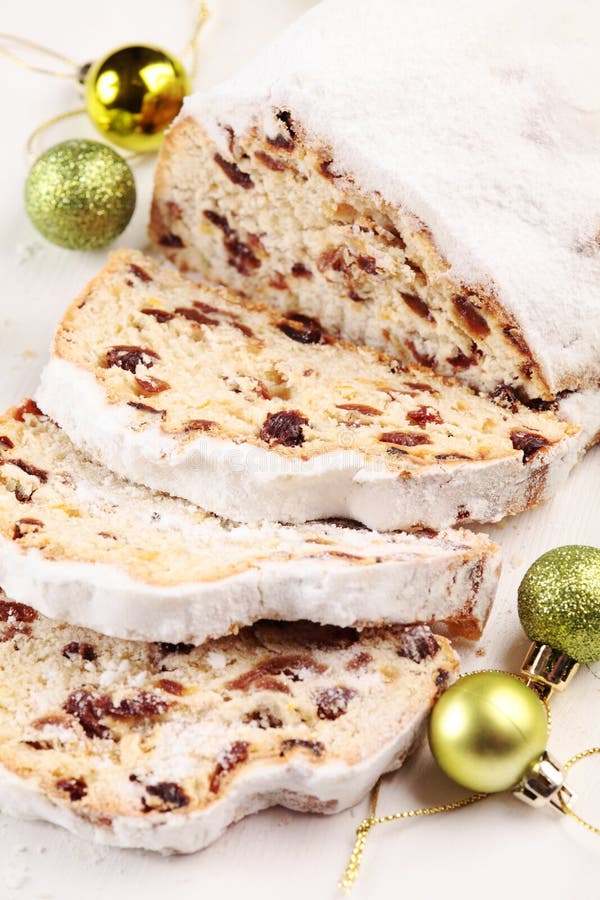Christmas stollen stock photo. Image of baking, vertical - 32329580