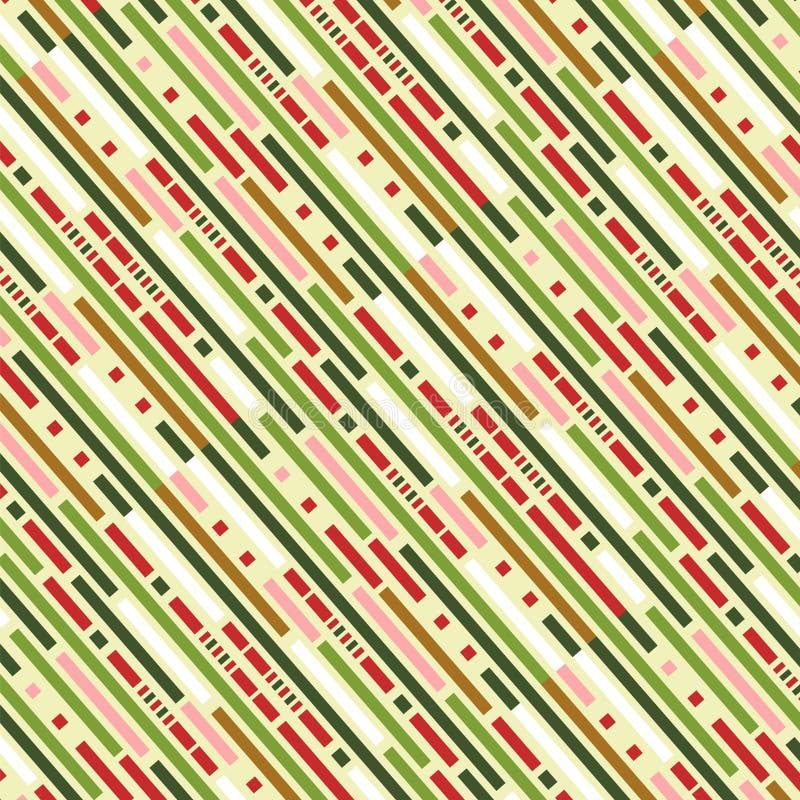 Christmas Stripe Background in Tones of Red and Green Colors. Diagonal ...