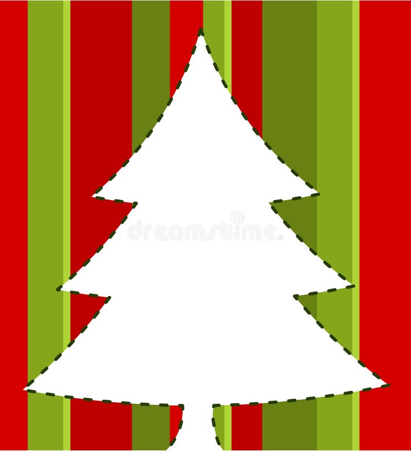 Christmas striped card stock vector. Illustration of decorative - 27694916