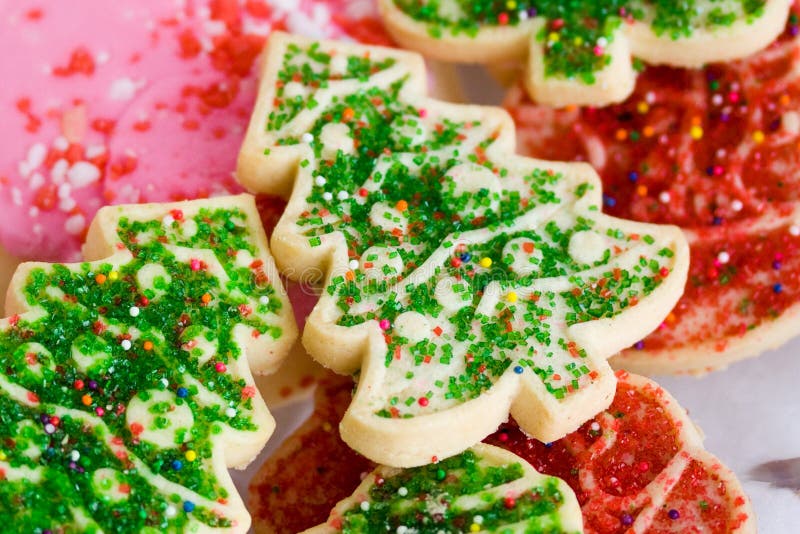 Decorated Christmas Cookies Ready for Baking Stock Image - Image of ...