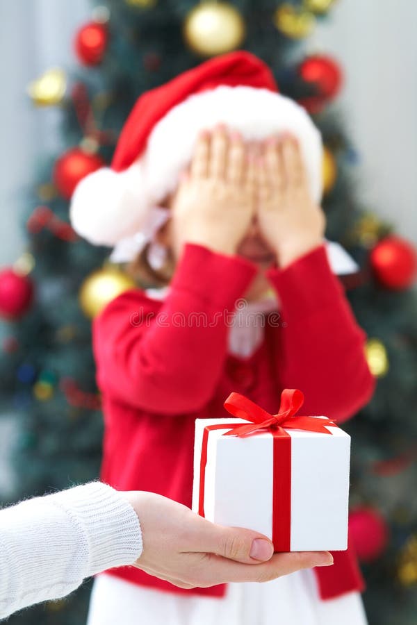 Christmas surprise stock image. Image of childhood, parenthood - 22088933