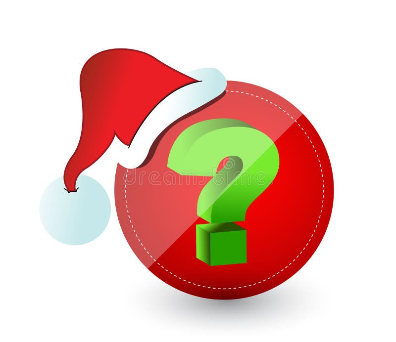 Christmas Question stock illustration. Illustration of communication ...