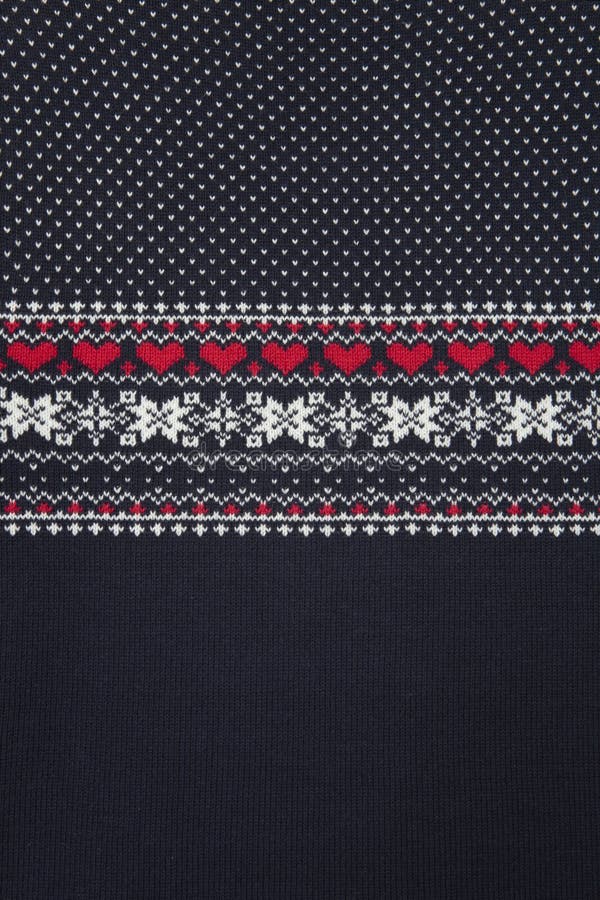 Christmas Sweater Knitting Patterns. Knitted Texture. Stock Photo ...