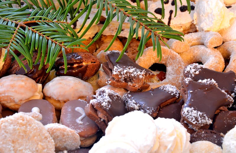 Christmas Sweets and Cookies Stock Photo - Image of green, cake: 48001212