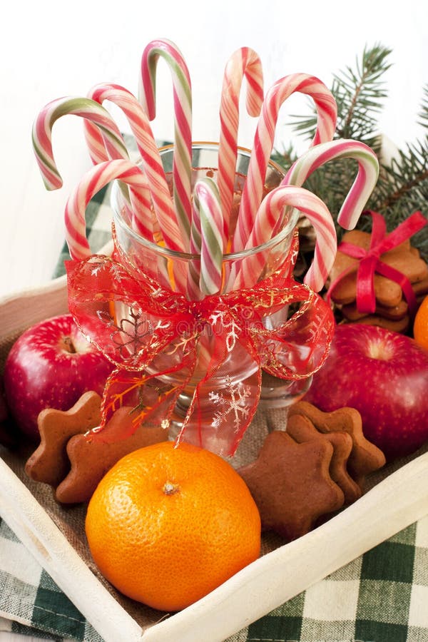 Christmas Sweets with Holiday Decoration Stock Image - Image of gift ...