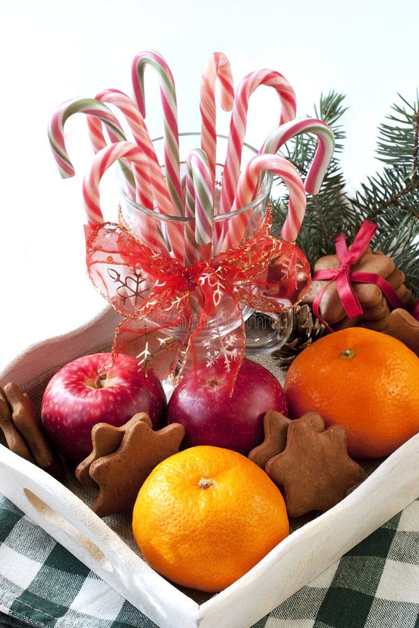 Christmas Sweets with Holiday Decoration Stock Photo - Image of cookies ...