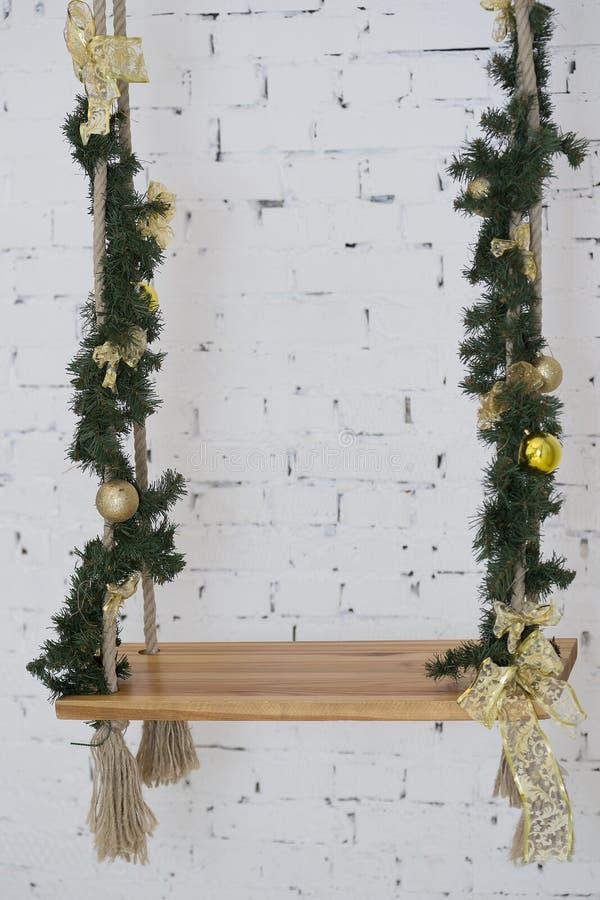 Christmas swing stock image. Image of home, decorations - 80551079