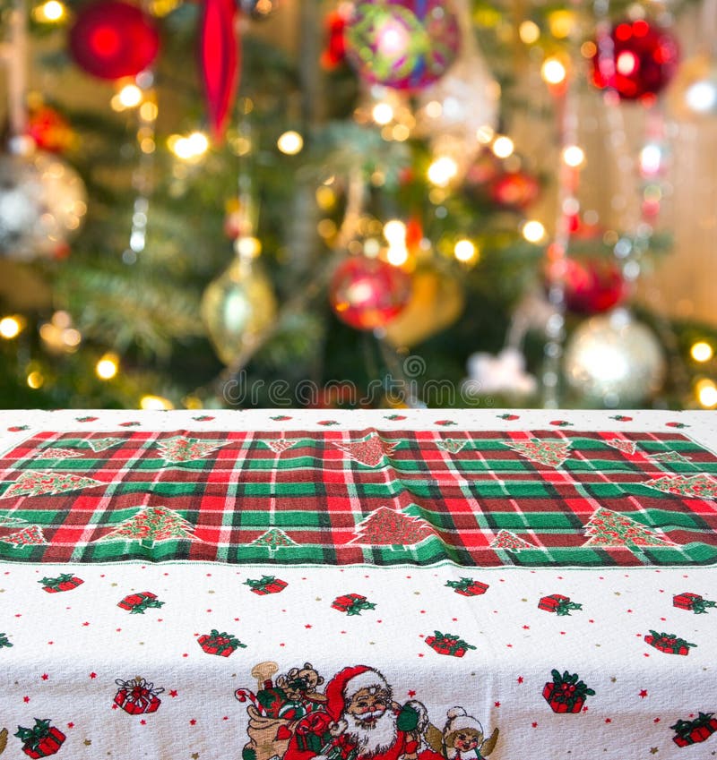 Christmas table stock image. Image of decoration, empty - 45502117