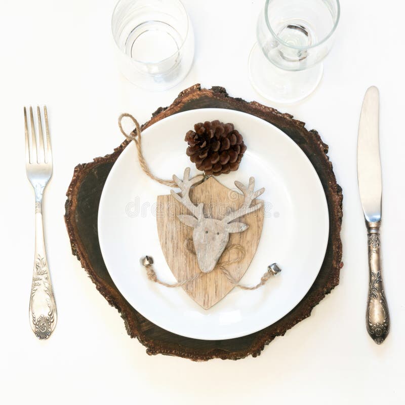 Flatware Set Deer Motif Stock Photos - Free & Royalty-Free Stock Photos ...