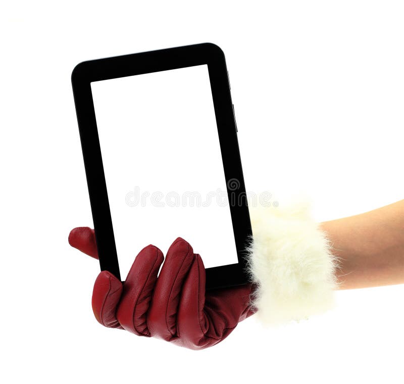 Christmas tablet pc stock image. Image of frame, digital - 27746833
