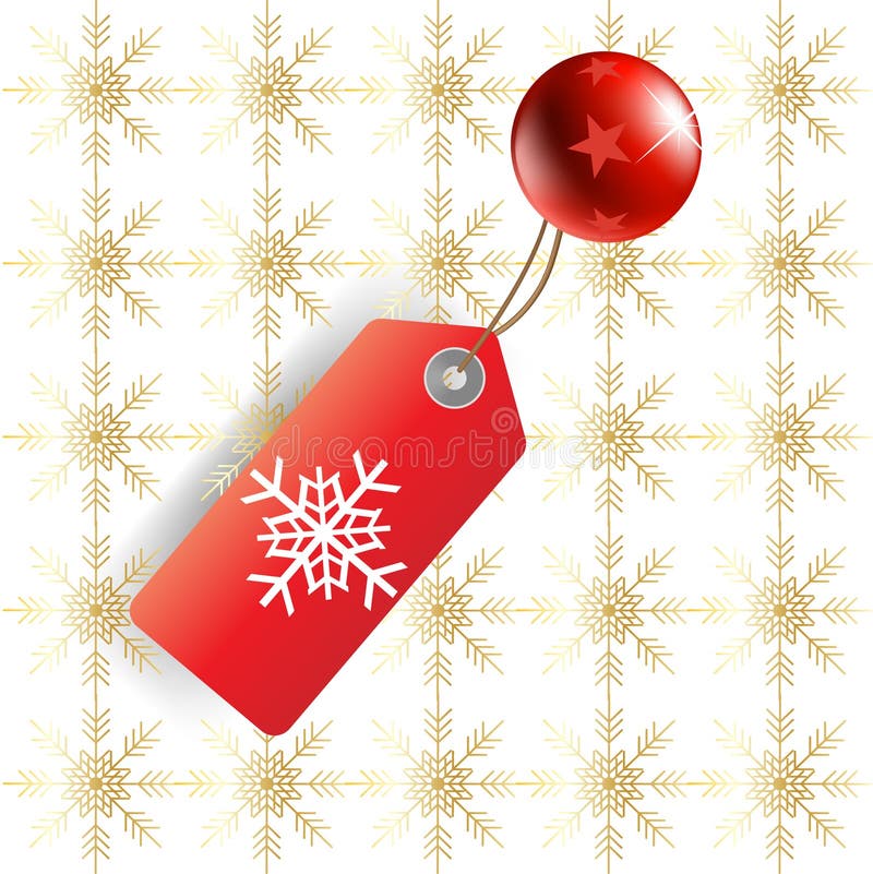 Christmas tag stock vector. Illustration of clip, offer - 12362256