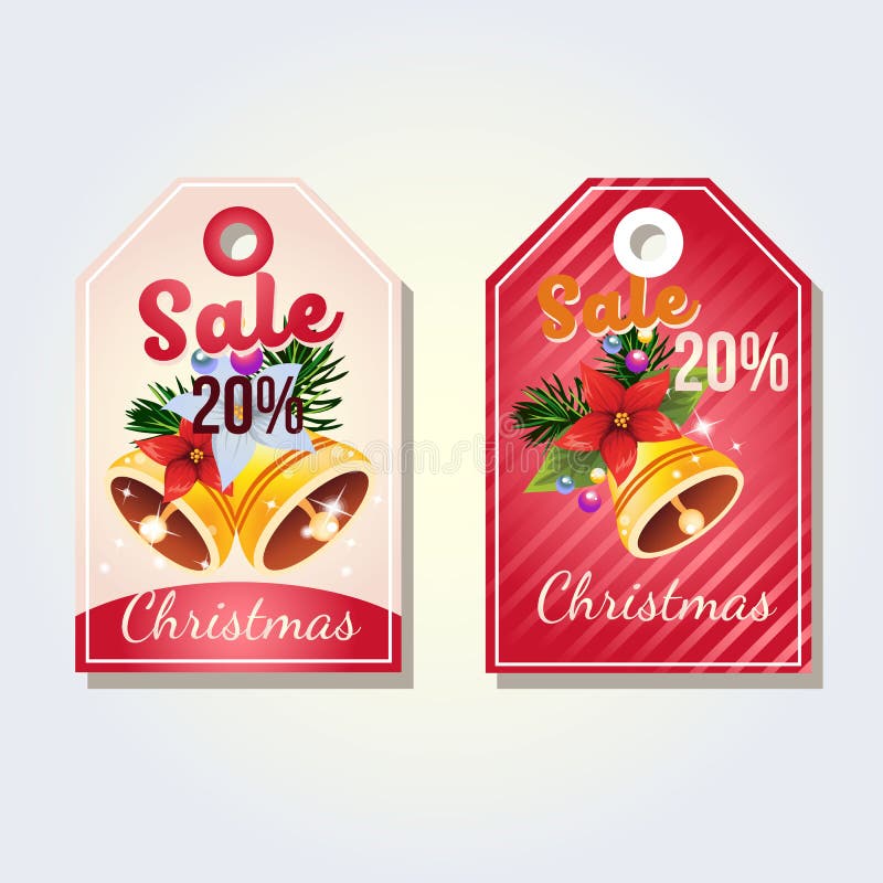 Christmas Frame Colorful Bell Decoration Vector Stock Vector ...