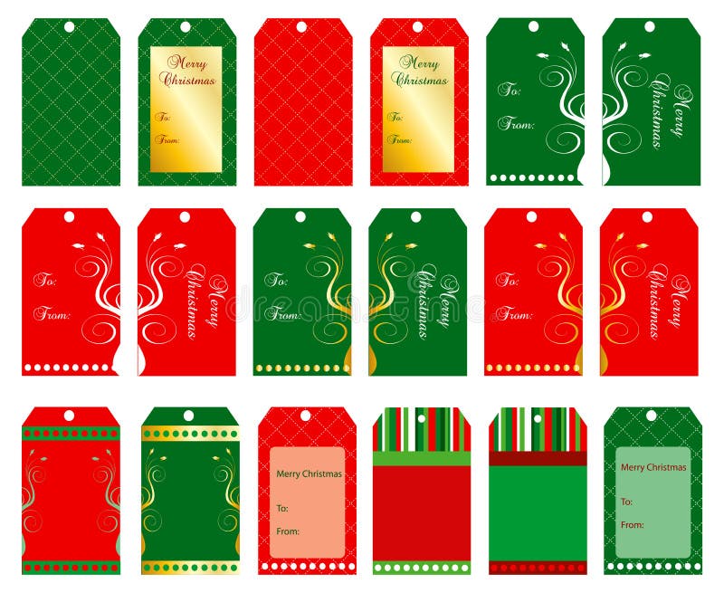 Christmas Tags stock vector. Illustration of design, templates - 22080930
