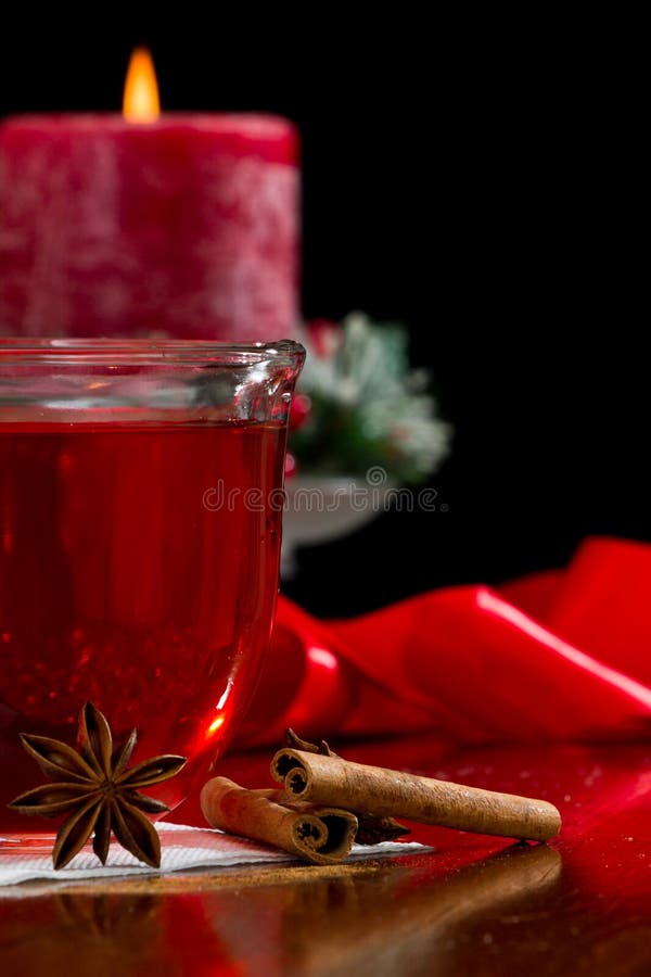 Christmas tea stock photo. Image of cinnamon, drink, star - 34257094