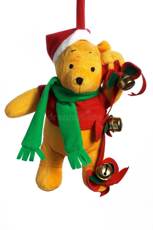 Christmas teddy bear stock photo. Image of snow, bell, christmas - 408572