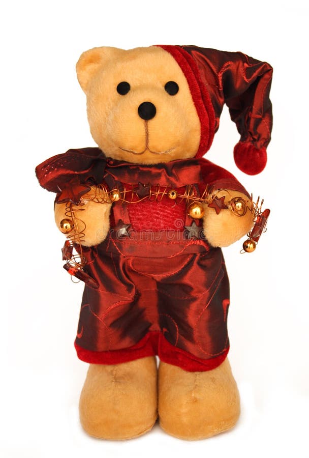 Christmas Teddy Bear stock image. Image of christmas, brown - 1454551