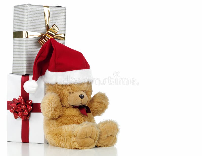 Christmas teddy bear stock image. Image of decoration - 7149959