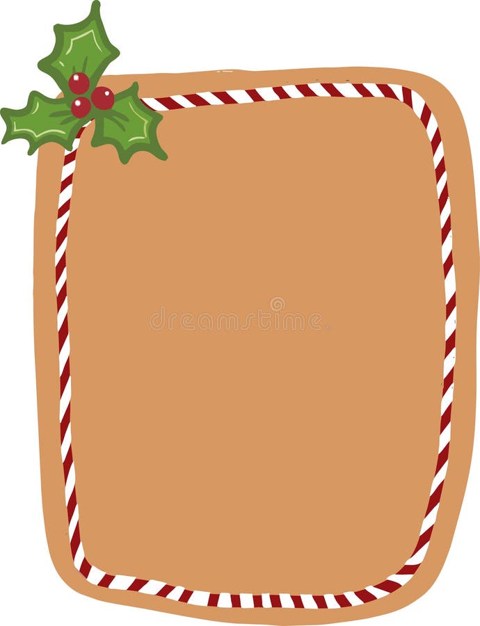 Christmas Text Frame with Holly Stock Vector - Illustration of text ...