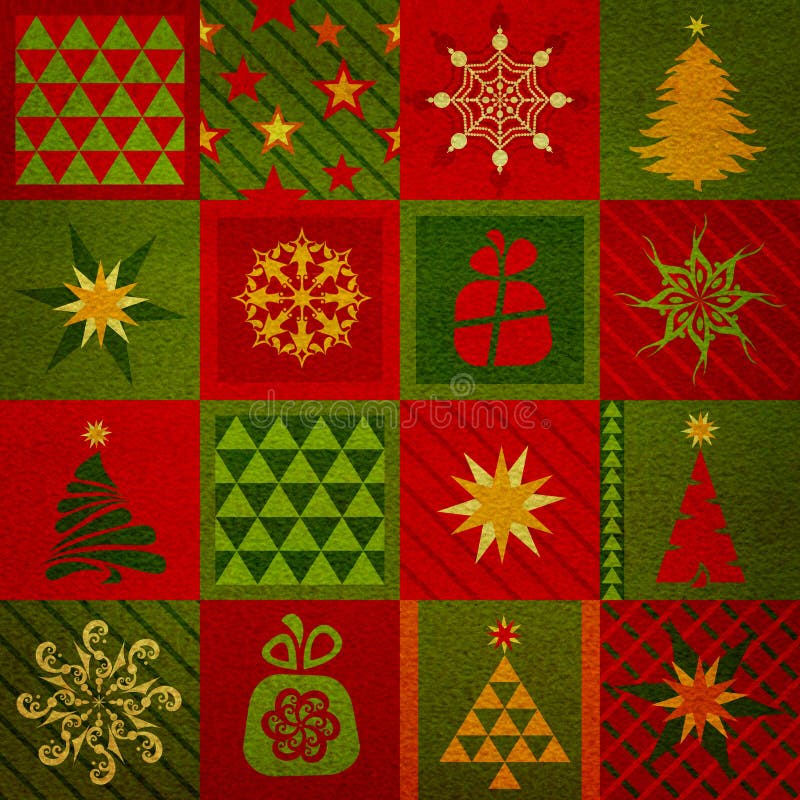 Seamless Patterns, Christmas Fabric Texture Stock Vector - Illustration ...