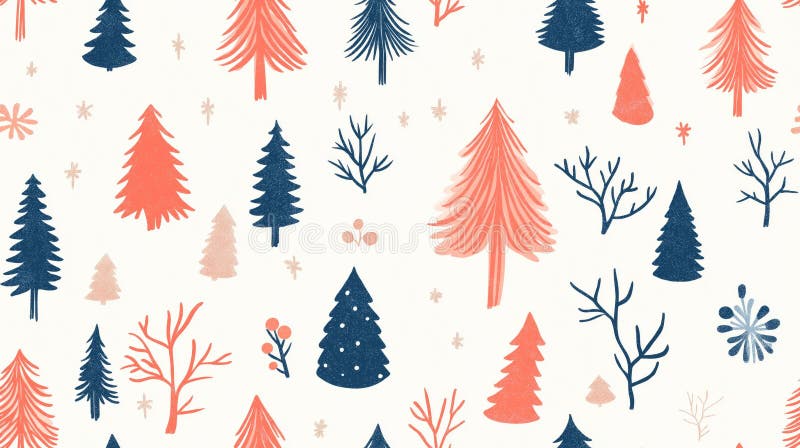 Christmas Texture. Minimalistic Christmas Hand Drawn Wrapping Paper ...