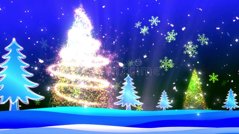 Christmas Theme Background Animation with Seamless Loop Stock Video ...