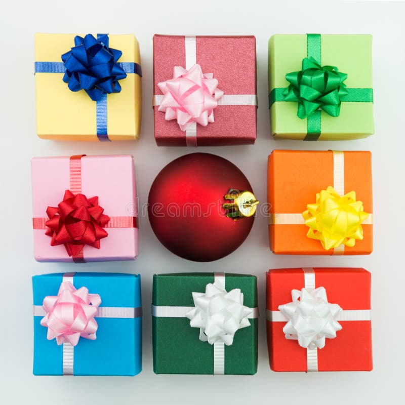Multi color gift boxes stock photo. Image of variety - 34840896