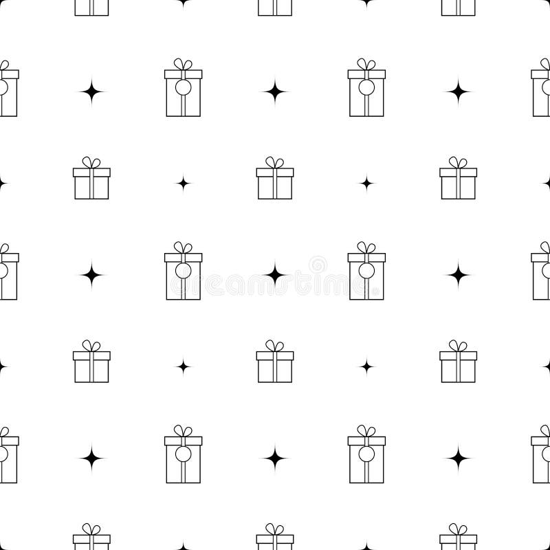 Christmas Theme Seamless Repeat Pattern Created with Elements Like Gift ...