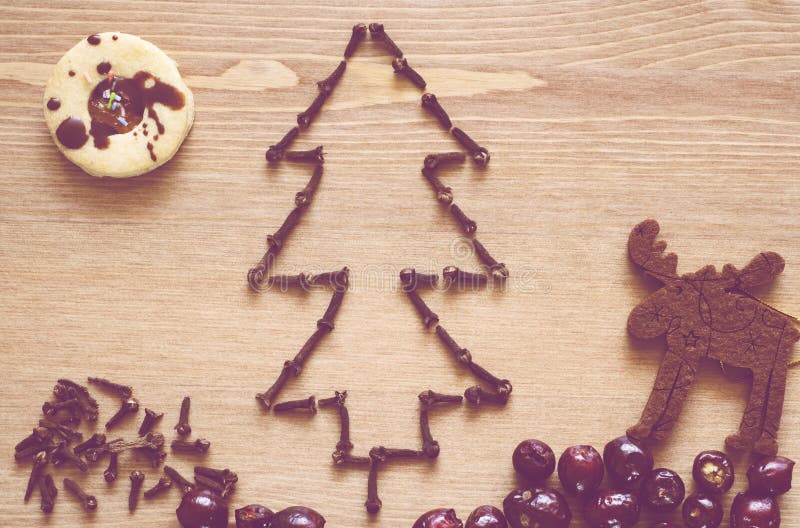 Christmas tree of cloves stock image. Image of december - 106532513