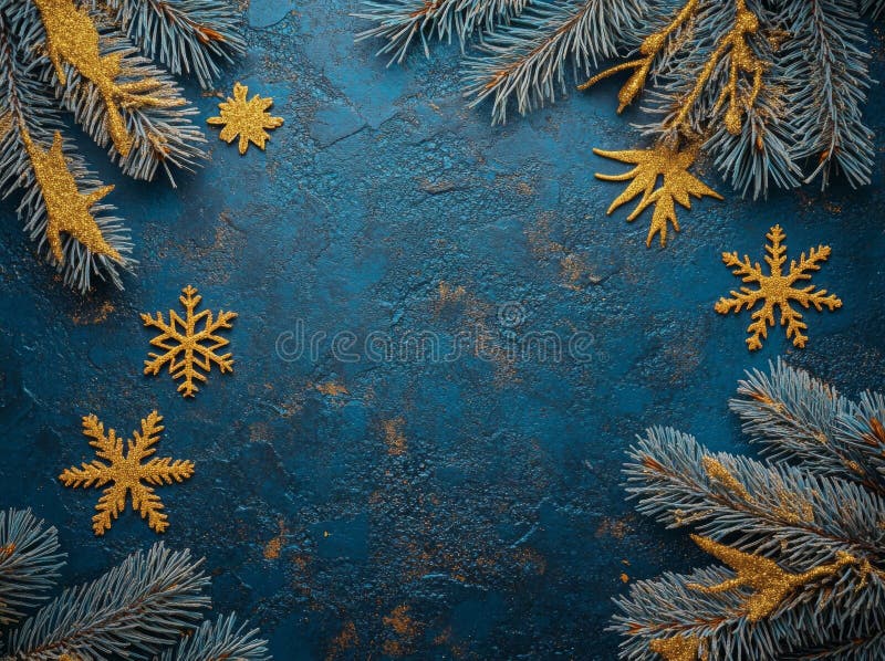Christmas-themed Dark Blue Background Texture for Festive Decor and ...