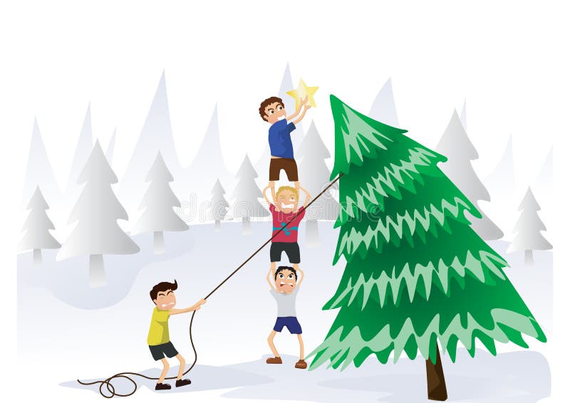 Christmas time stock vector. Illustration of cartoon - 32086502