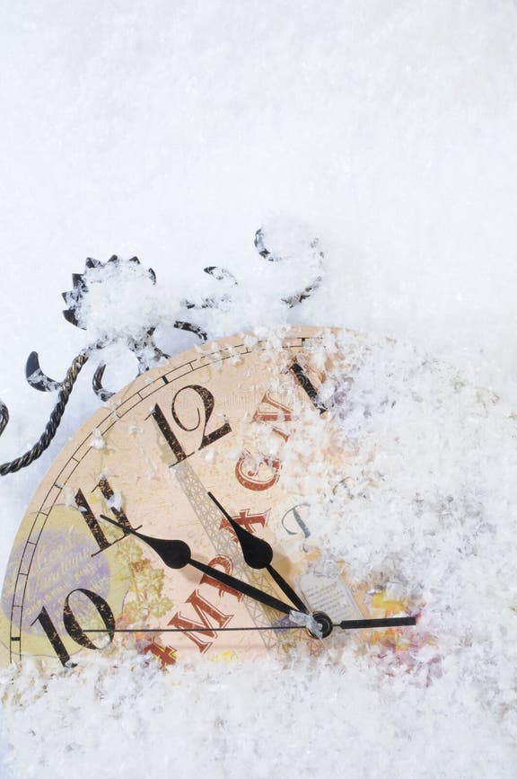 Christmas Time Clock stock photo. Image of concepts, celebration - 7134046