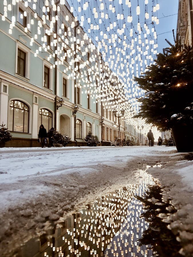 Christmas time street editorial photography. Image of christmascards ...