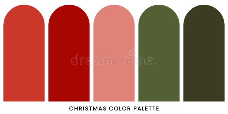 Christmas Tone Color Palette Set for Design. Vector Stock Vector ...
