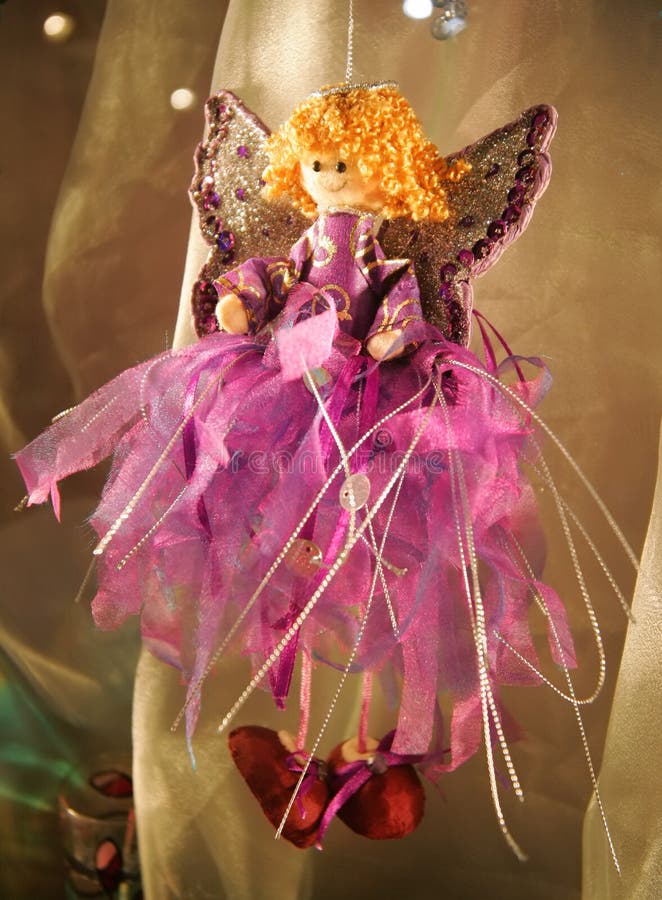 Christmas toy - angel stock photo. Image of snowball - 12268928