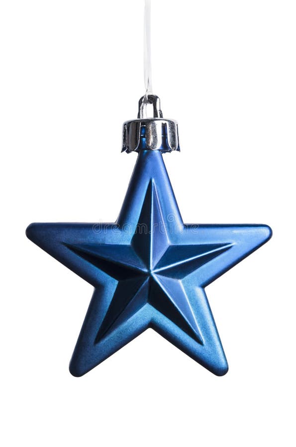 Christmas Toy Isolated on White, Star Shape Stock Image - Image of ...