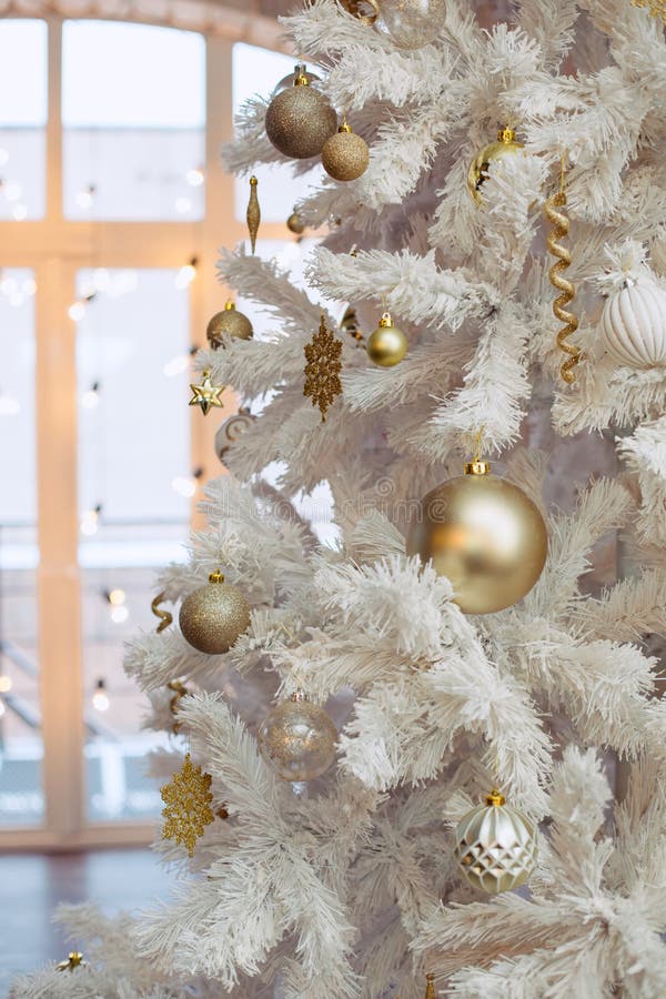 Christmas Toys on a Christmas Tree Stock Photo - Image of shiny ...