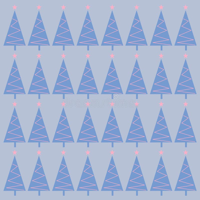 Christmas Traditional Vintage Trees Design Pattern Texture Stock Vector ...