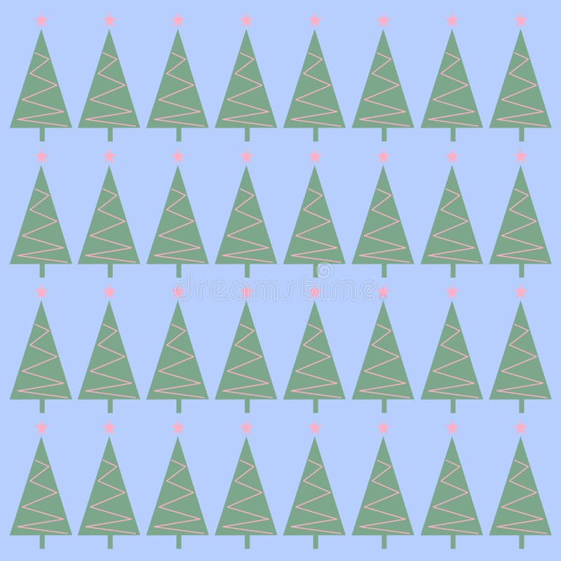 Christmas Traditional Vintage Trees Design Pattern Texture Stock Vector ...