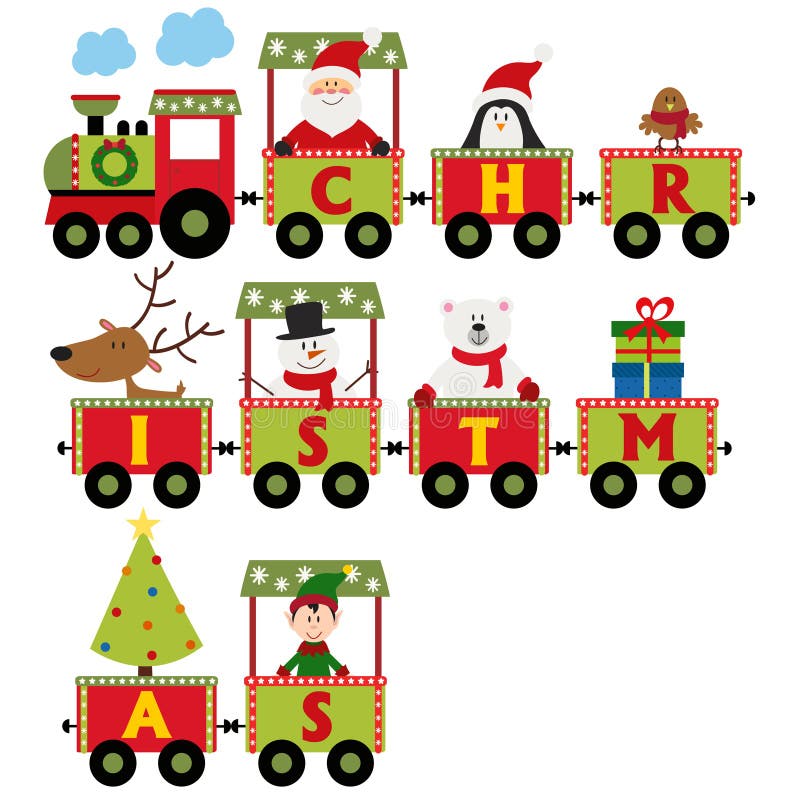 Christmas Train Stock Illustrations – 10,951 Christmas Train Stock ...