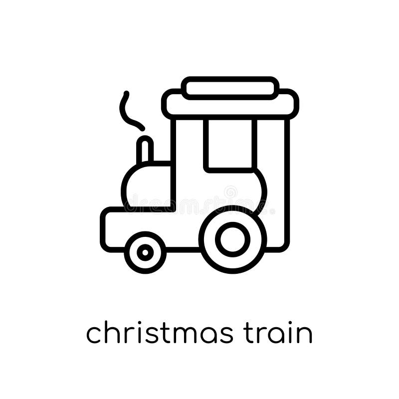Christmas Train Icon from Christmas Collection. Stock Vector ...