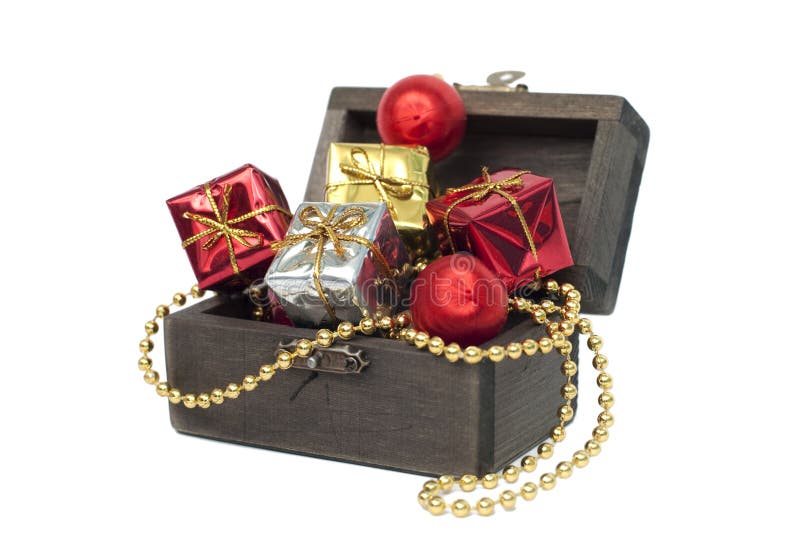Christmas treasure chest stock image. Image of chest - 27495739