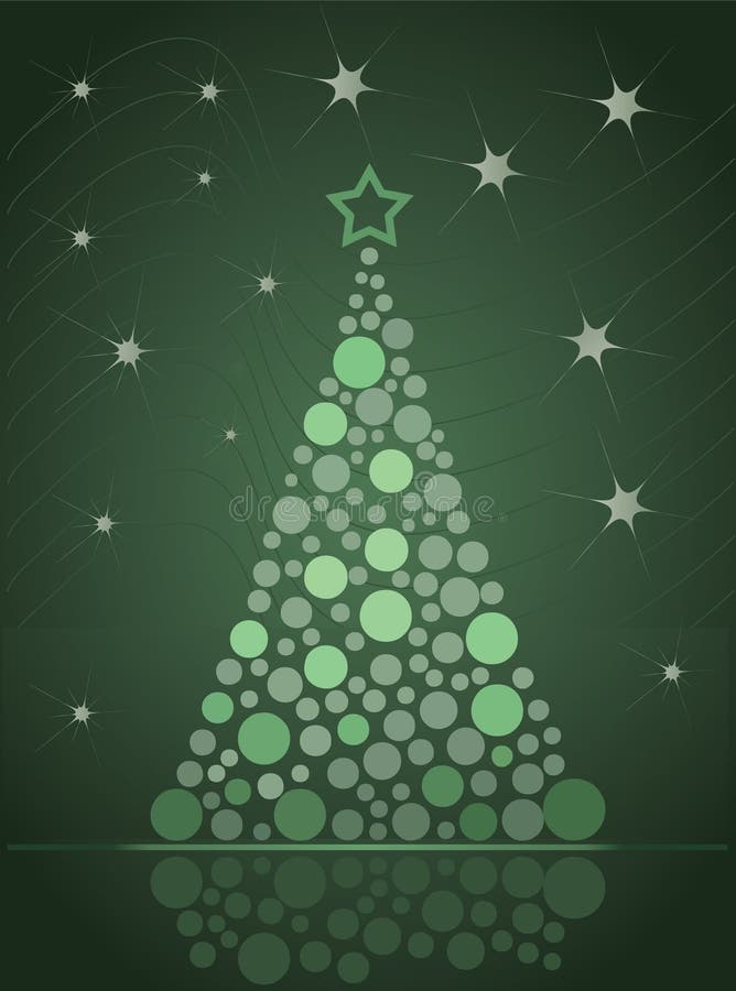 Christmas tree stock vector. Illustration of shine, curling - 10609624