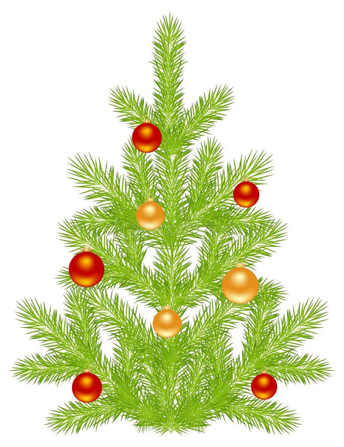 Christmas tree stock vector. Illustration of season, decoration - 15823159