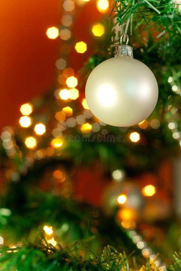 Bell on christmas tree stock image. Image of light, peaceful - 12019093