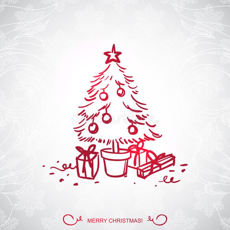 Creative Cartoon Christmas Tree Stock Illustrations – 26,359 Creative ...