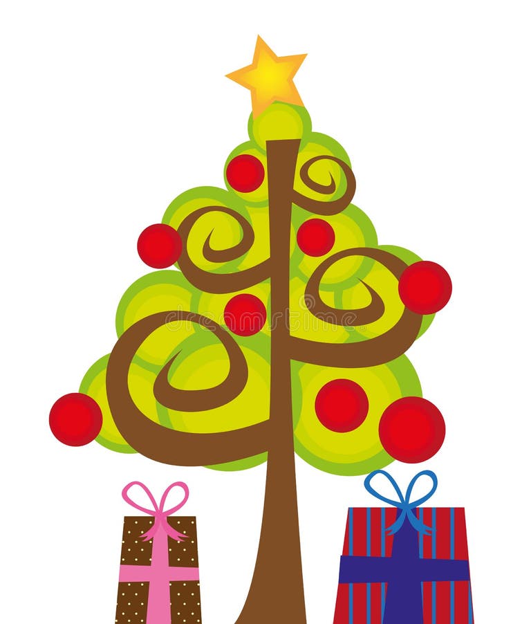 Creative Cartoon Christmas Tree Stock Illustrations – 26,359 Creative ...