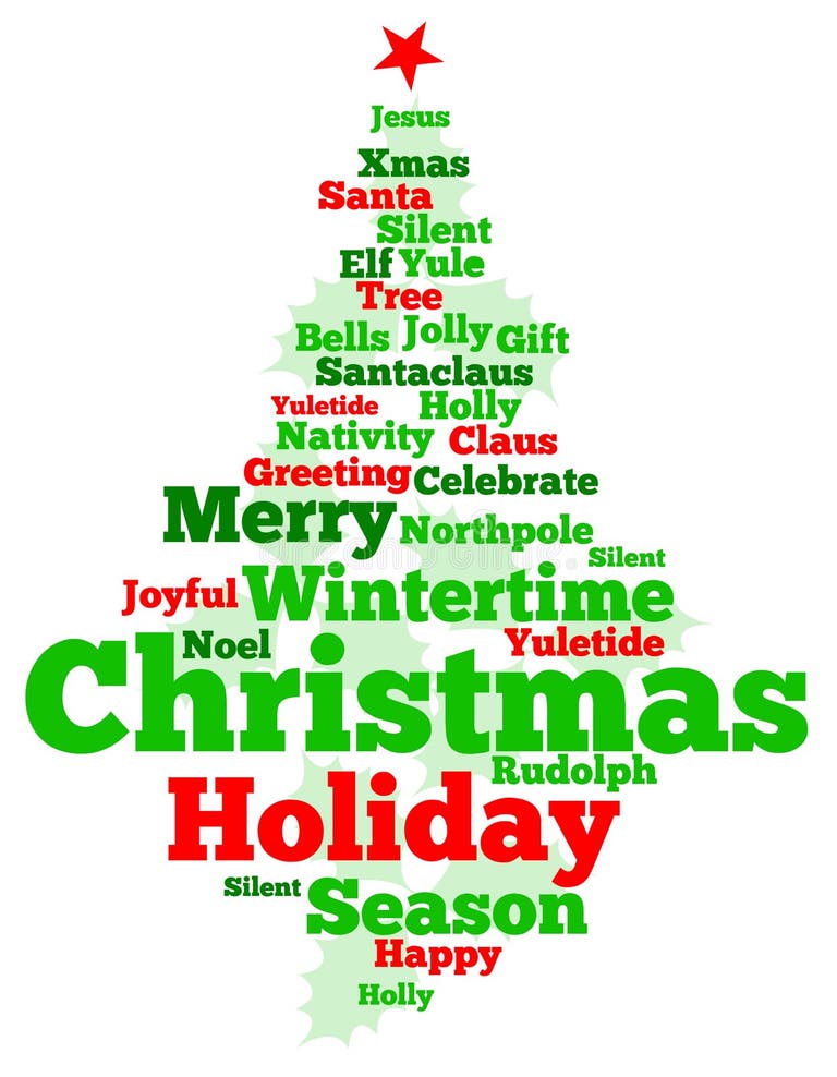 Holiday Tree Words Stock Illustrations – 5,243 Holiday Tree Words Stock ...