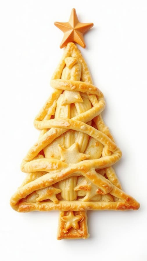 Christmas tree apple pie stock illustration. Illustration of white ...